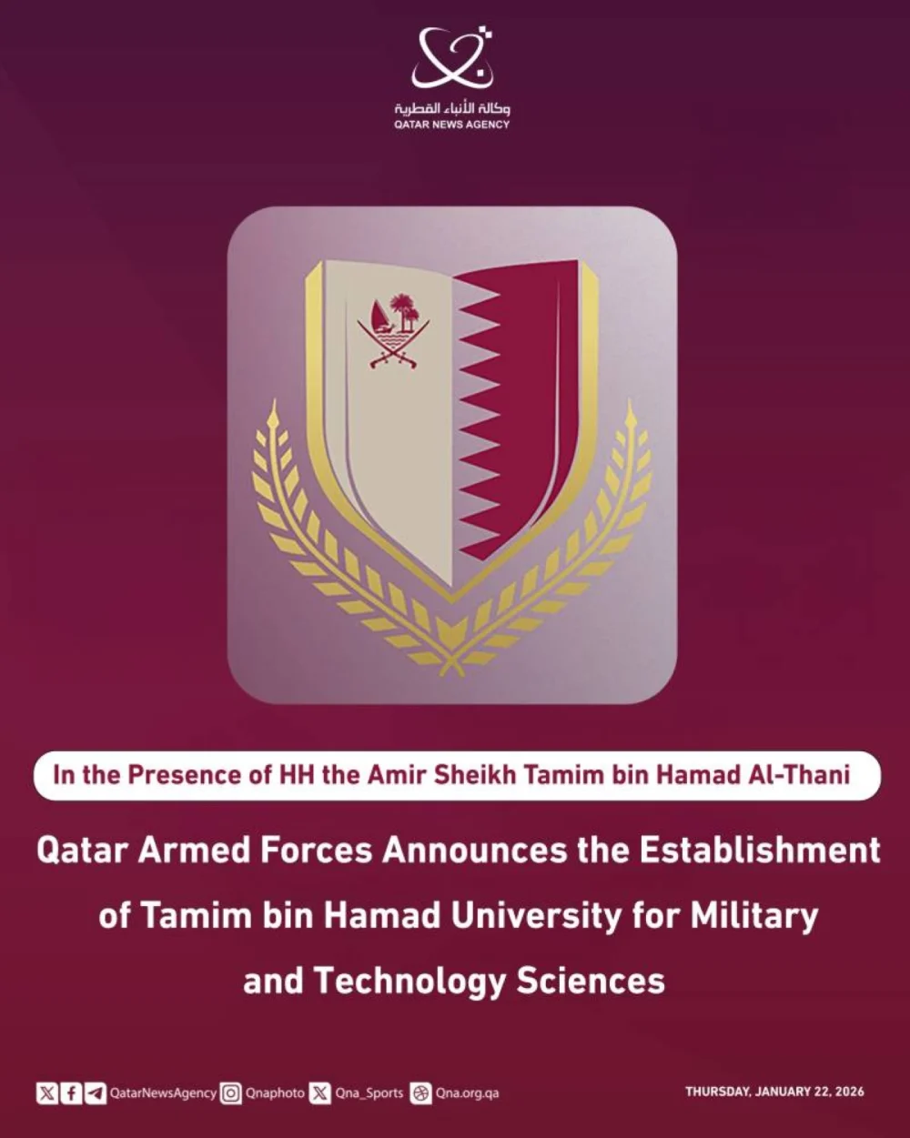 Tamim bin Hamad University for Military and Technology Sciences ...